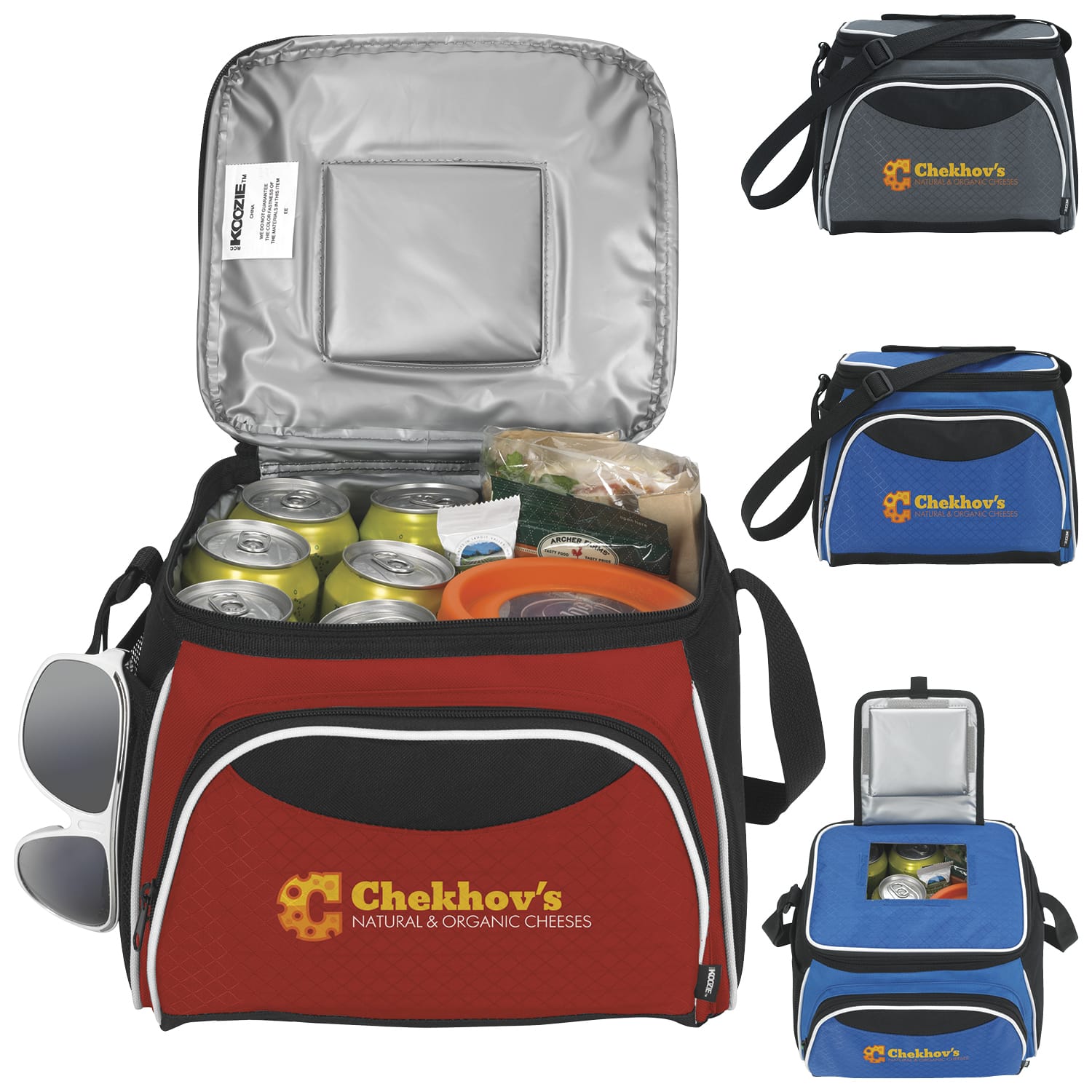 Custom Koozie® Easy-Open Cooler with Logo | BrandedCoolers.com